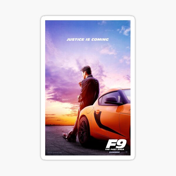 "New Fast Nine" Sticker for Sale by marylklaws | Redbubble