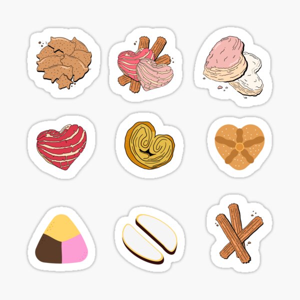 "Mexican Pan Dulce Pack" Sticker for Sale by luisraultg | Redbubble