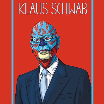 "klaus schwab" Poster for Sale by ParadiseNara | Redbubble