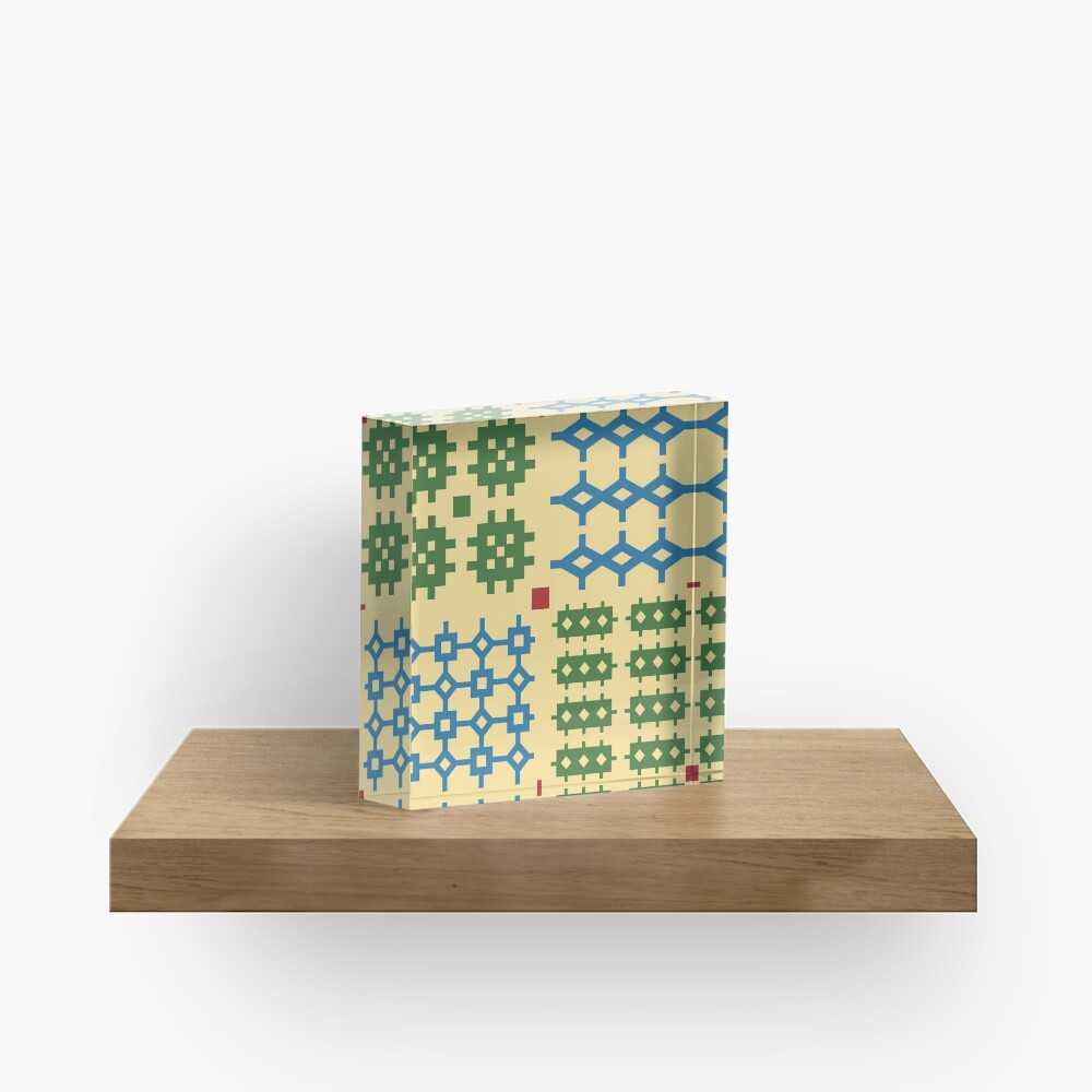 "Welsh Tapestry Pattern, Carthen Cymraeg, Cymreig (green and blue ...