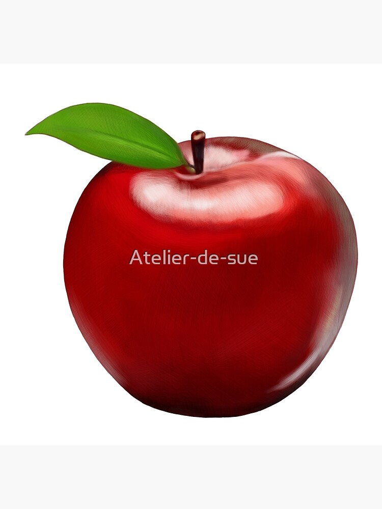 "Red apple" Poster by Atelier-de-sue | Redbubble