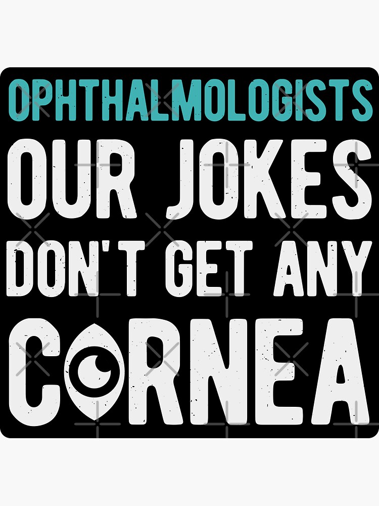 "Funny Optometrist" Sticker for Sale by artworkbyrihen | Redbubble