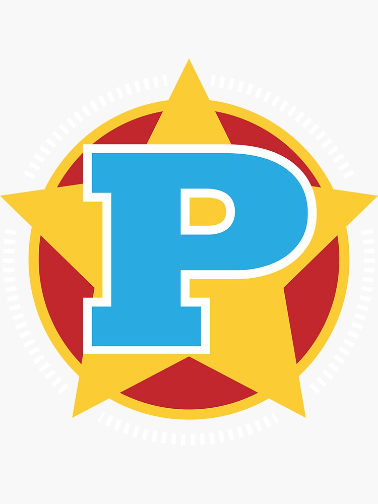 "Superhero Letter P. Star and stripes" Sticker for Sale by mgulin ...