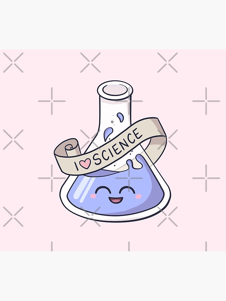"I Love Science - Cute Laboratory Flask" Poster by cutescience | Redbubble
