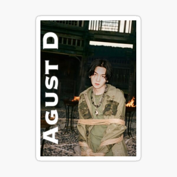 "Agust D " Sticker by ImanAli17 | Redbubble