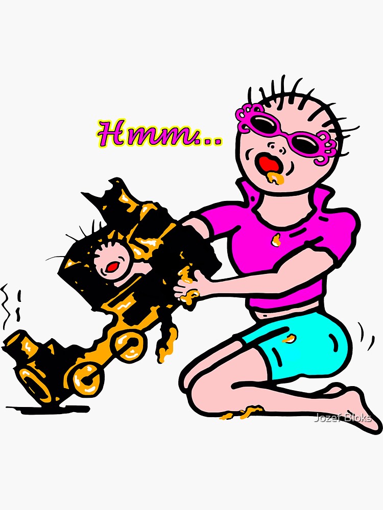 "Lippy illustrations 3" Sticker by jozefbloks | Redbubble