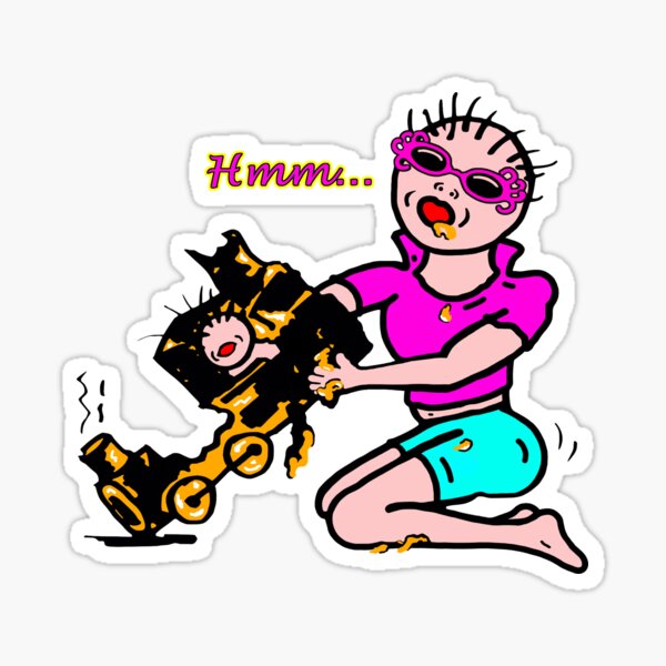 "Lippy illustrations 3" Sticker by jozefbloks | Redbubble