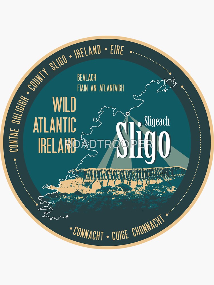 " Sligo Ireland T-Shirt Sticker" Sticker for Sale by ROADTROOPER ...
