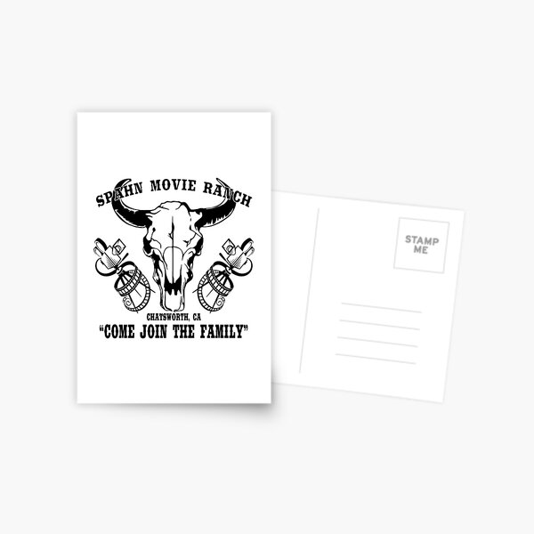 "Spahn Movie Ranch Logo" Postcard for Sale by AlexDooDesigns | Redbubble