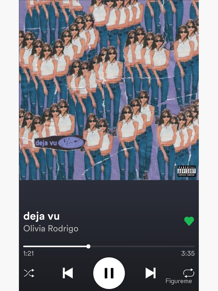 "Olivia Rodrigo- Deja Vu" Sticker by Figureme | Redbubble