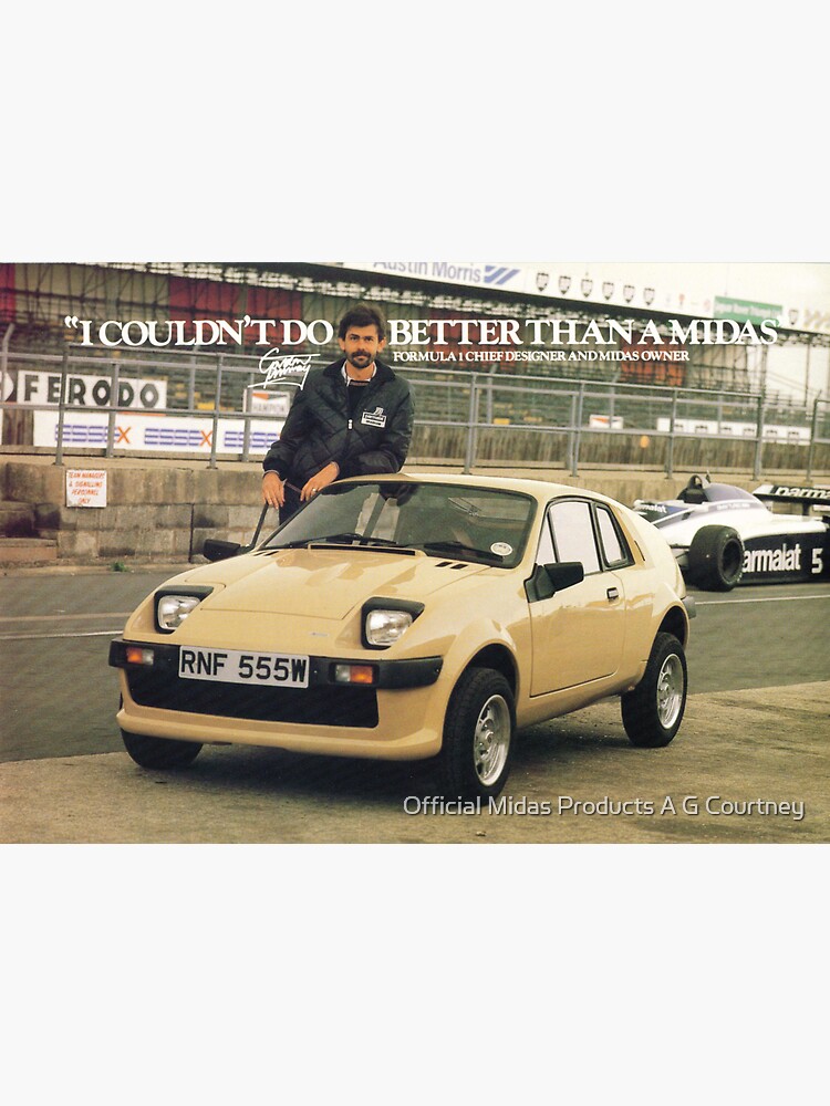 "Midas Mk2 Gordon Murray Advert" Sticker for Sale by AGCourtney | Redbubble