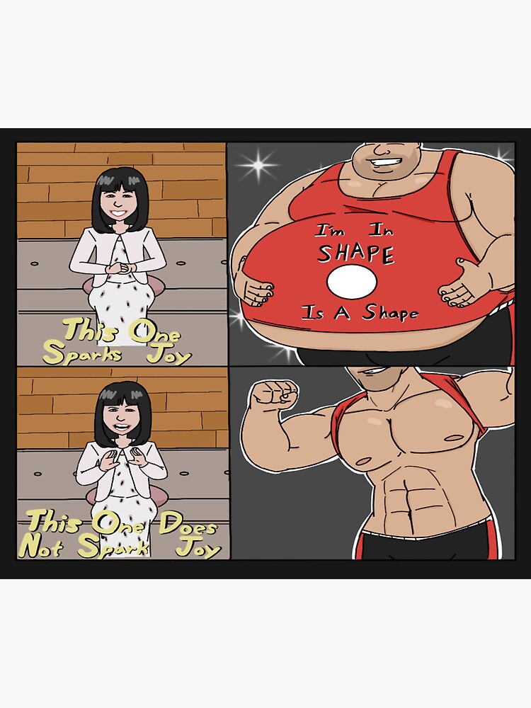 "This One Sparks Joy Belly ver." Sticker for Sale by Biggerisbest7 ...