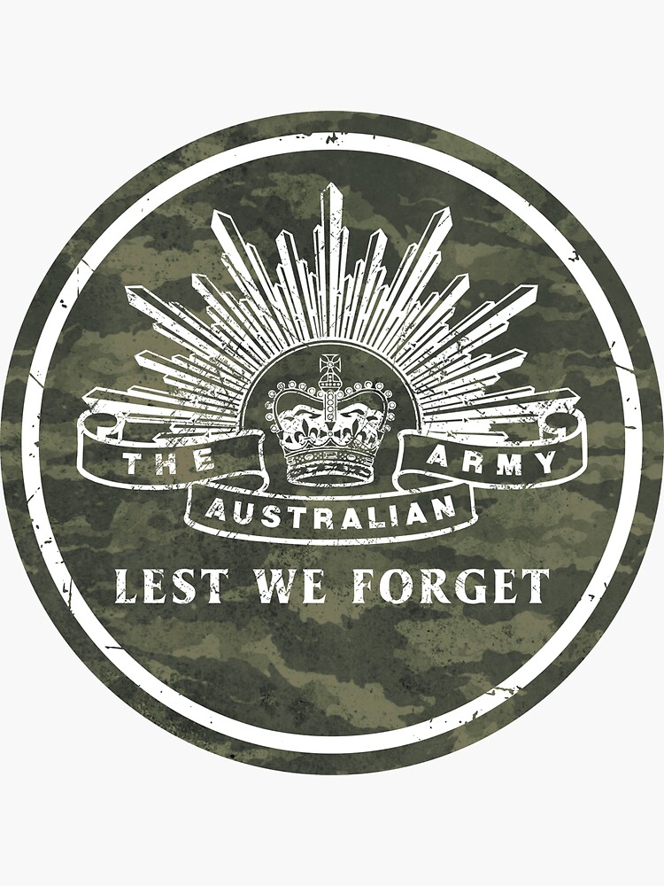 "Australian Army - Vintage White" Sticker by Royal-Elite | Redbubble