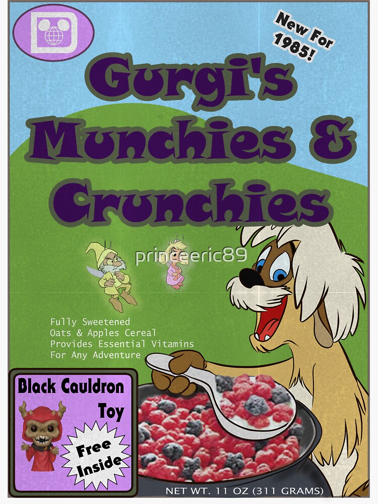 "Munch & Crunch Cereal" Sticker by princeeric89 | Redbubble