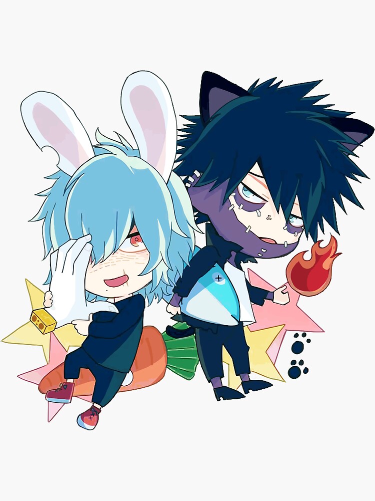 Pegatina «tomura shigaraki chibi fanart» de laurawuns | Redbubble