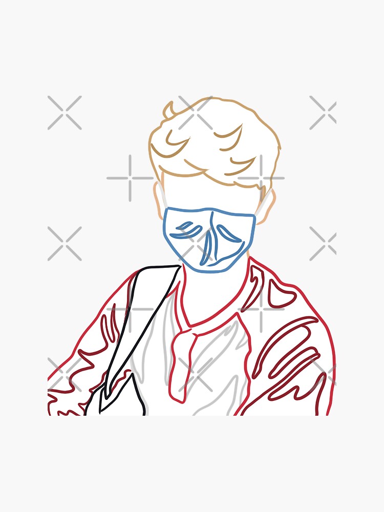 "Outline Tommy innit " Sticker by toskehooiveld | Redbubble