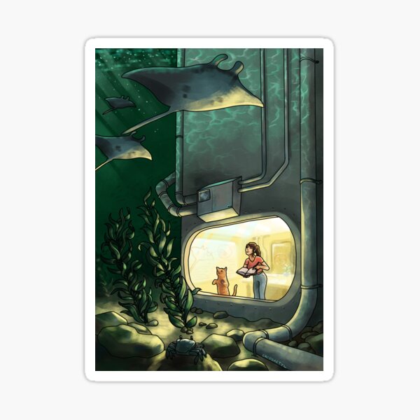 "Underwater base" Sticker by cacodactyl | Redbubble