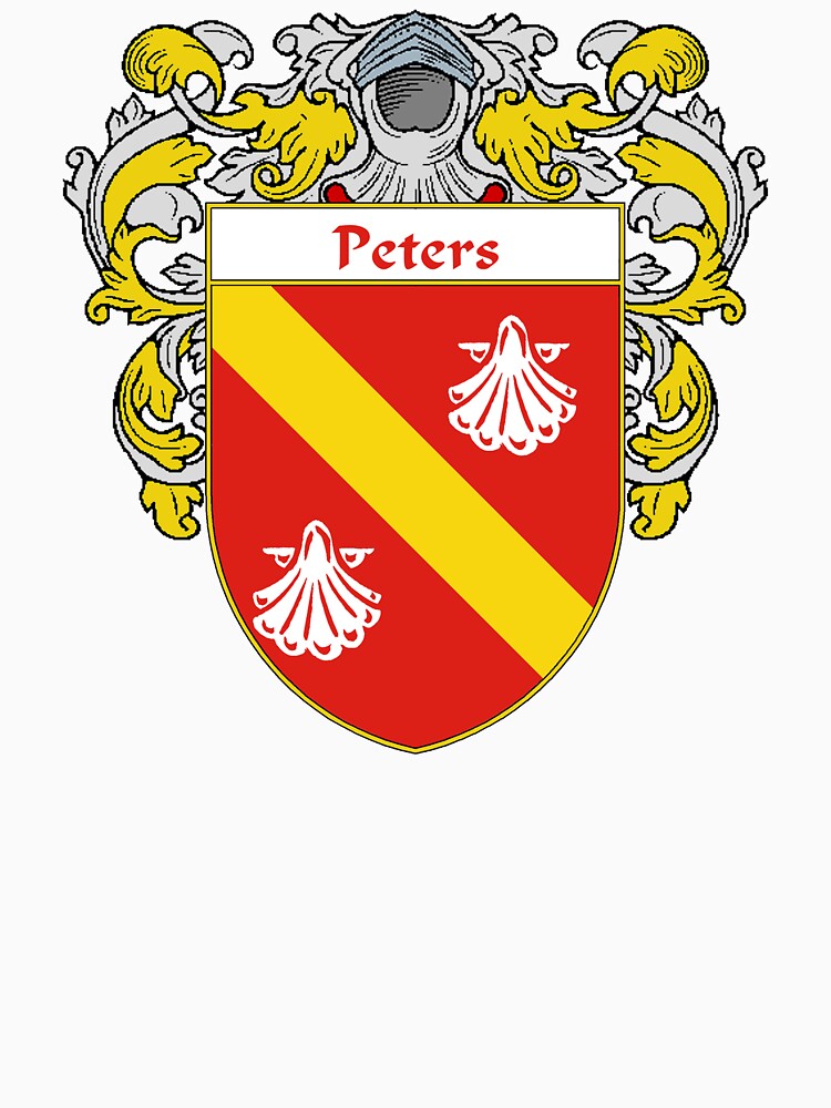 "Peters Coat of Arms / Peters Family Crest" Essential T-Shirt for Sale ...