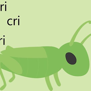 "Cri cri cri" Sticker by Atsuwu | Redbubble