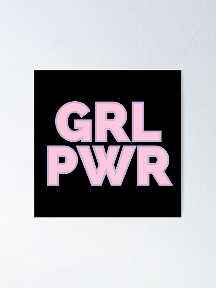 "GRL PWR Pastel Black" Poster by Arikaa | Redbubble