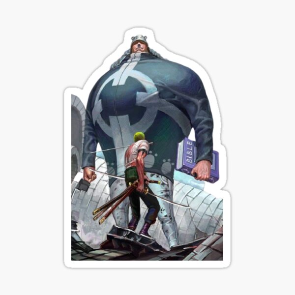"Zoro faces Kuma " Sticker for Sale by TheOPStore | Redbubble
