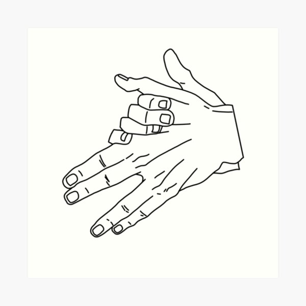 "Megumi Fushiguro Divine Dogs Hand Sign" Art Print for Sale by LDmedia ...