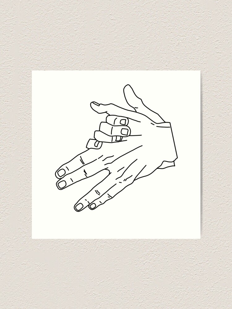 "Megumi Fushiguro Divine Dogs Hand Sign" Art Print for Sale by LDmedia ...