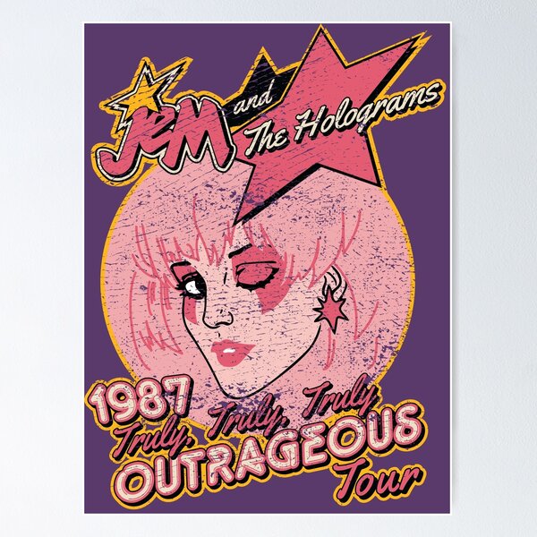"Jem and The Holograms Tour- Distressed" Poster for Sale by Nazonian ...
