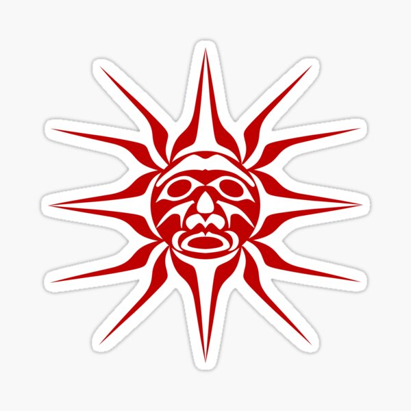 "Salish Sun" Sticker for Sale by Ceciken | Redbubble