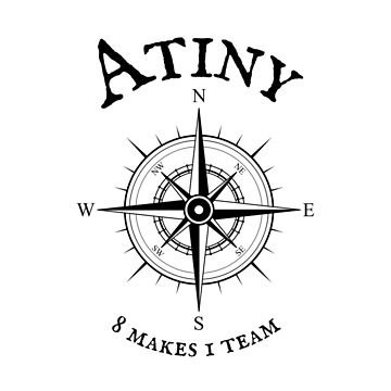 "Atiny Compass" Sticker for Sale by Serendipi-Tea | Redbubble