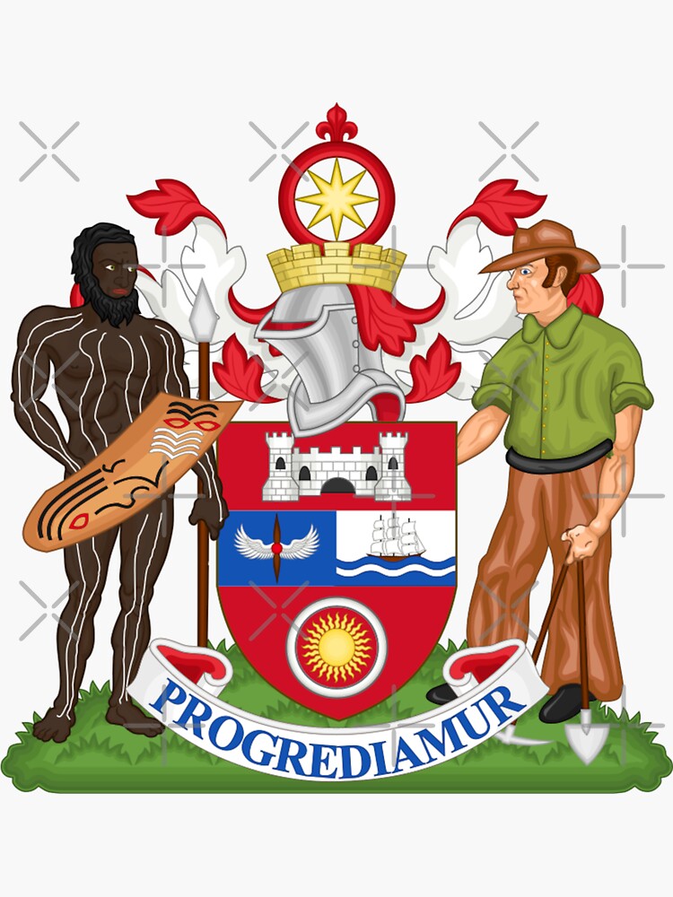 "Coat of Arms of Darwin, Northern Territory" Sticker for Sale by Shav ...