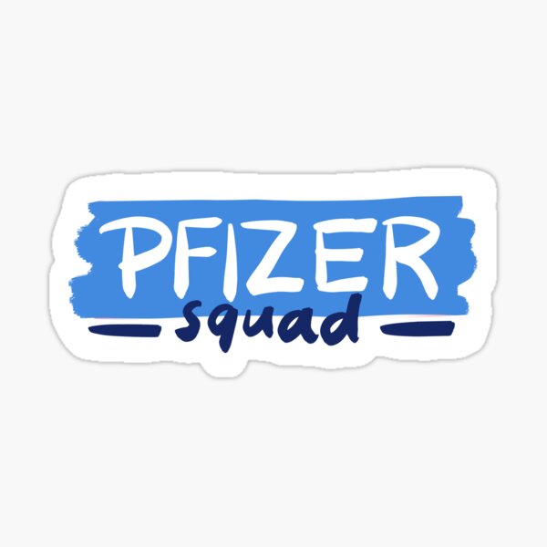 "Pfizer Squad" Sticker for Sale by carolineolmsted | Redbubble