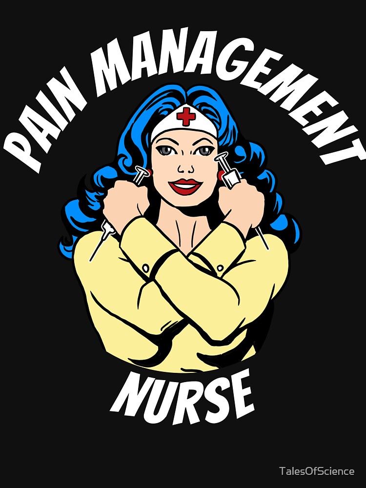 "Pain Management Nurse Superhero" T-shirt for Sale by TalesOfScience ...
