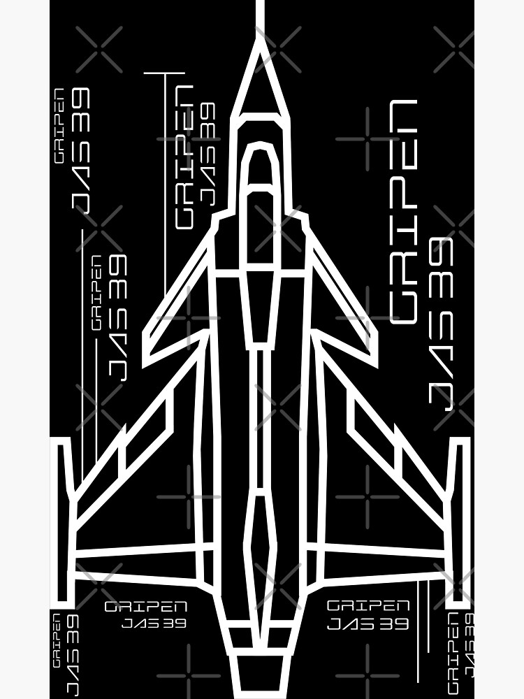 "Jas 39 Gripen, Jet Fighter Topview , Aircraft Draw in Geometric design ...