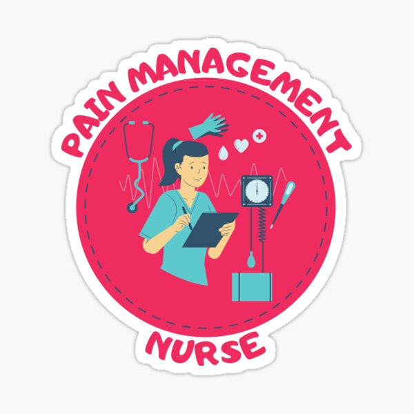 "Pain Management Nurse" Sticker by SimpleUniverse | Redbubble