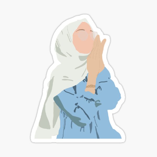 "Muslim Hijabi Girl" Sticker for Sale by LifefulLetterer | Redbubble