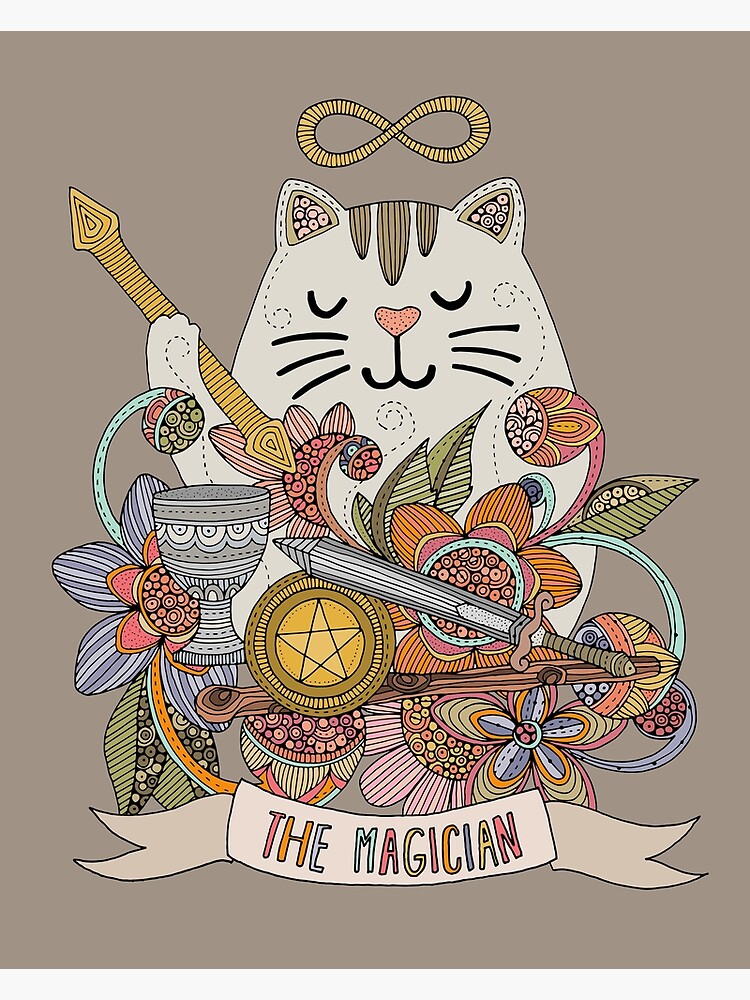 "The Cat Magician" Poster by valharper | Redbubble
