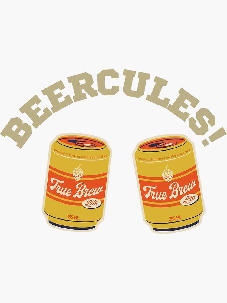 "Beercules" Sticker for Sale by Kennaburke | Redbubble