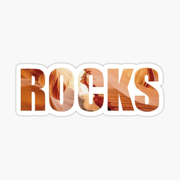 "Rocks" Sticker by BalatoniGraph | Redbubble
