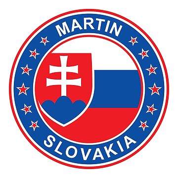 "Martin, Slovakia" Sticker for Sale by Alma-Studio | Redbubble