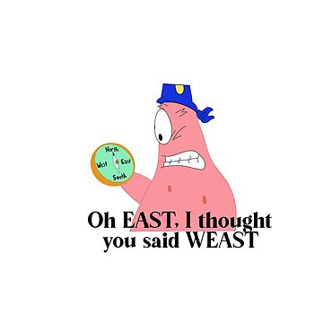 "Patrick Star from Spongebob Weast" Sticker for Sale by sambehrens ...