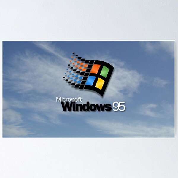 "Windows 95" Poster for Sale by ReyGunn | Redbubble