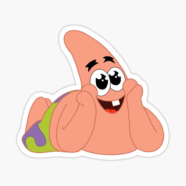 "Cute Patrick Star" Sticker for Sale by sambehrens | Redbubble