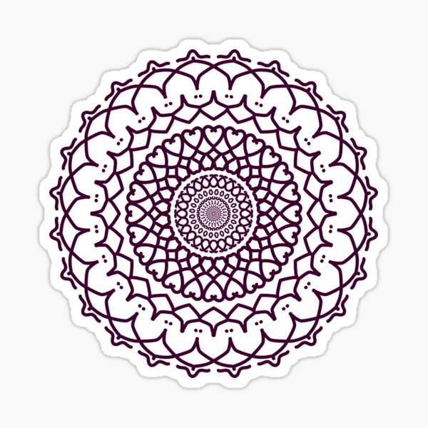 "Mandala Design" Sticker for Sale by JUST04Designs | Redbubble