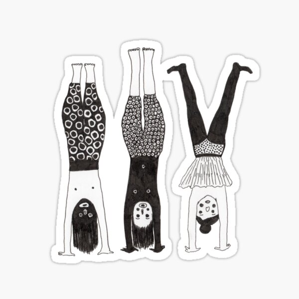 "Handstand" Sticker for Sale by Michal Rubens | Redbubble