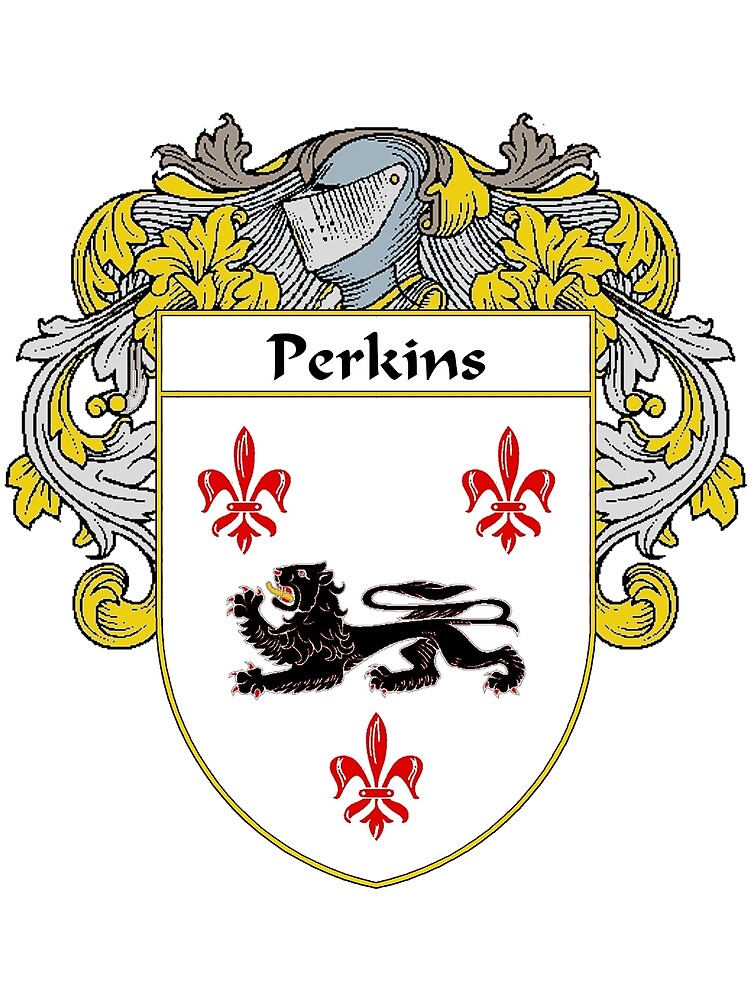 Lámina metálica «Escudo de armas Perkins / Escudo de la familia Perkins ...