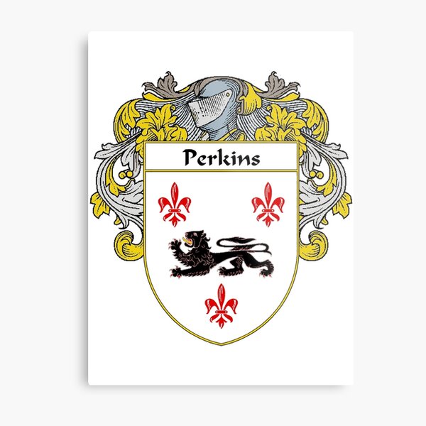 Lámina metálica «Escudo de armas Perkins / Escudo de la familia Perkins ...