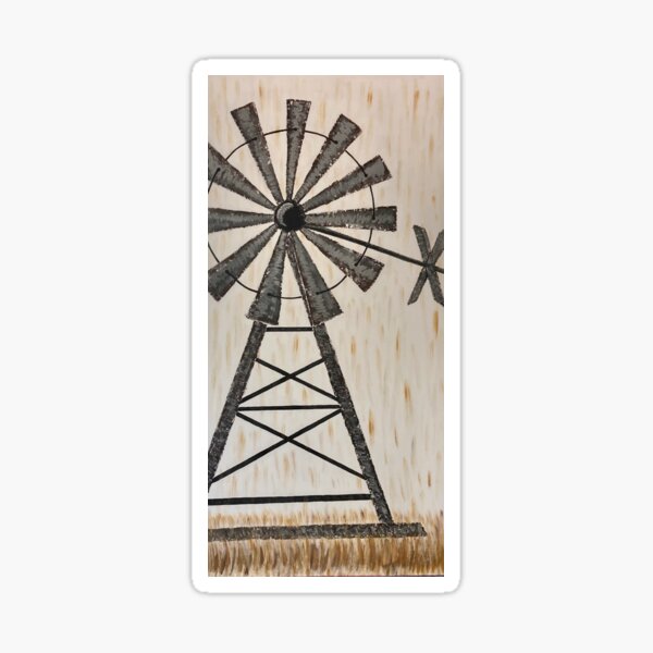 "Windmill " Sticker for Sale by DellaBees | Redbubble