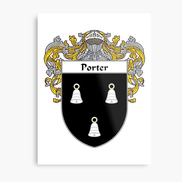 Lámina metálica «Escudo de armas / Porter de Porter Family Crest» de ...
