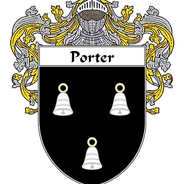 "Porter Coat of Arms / Porter Family Crest" Sticker for Sale by William ...